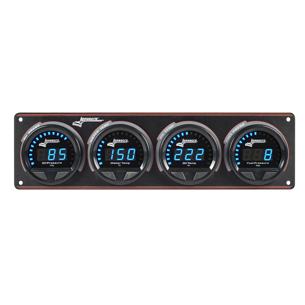 LONGACRE DIGITAL ELITE 4-GAUGE PANEL - LON-52-44666 - Gauges & Switches